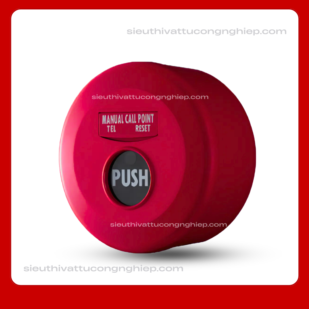 Nút nhấn khẩn cấp tròn lắp nổi Horing AH - 9717 + Tem KĐ